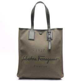Salvatore Ferragamo Shopper Damen Gr&ouml;&szlig;e One Size Second Hand gr&uuml;n