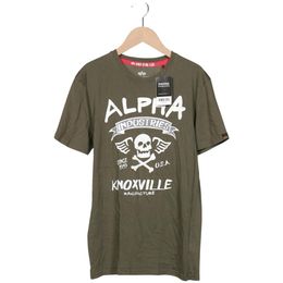 Alpha Industries T-Shirt Damen Größe S Second Hand grün