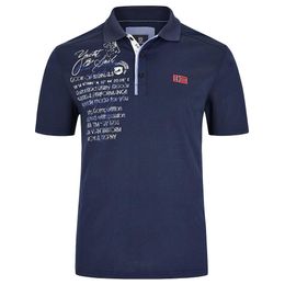 Jan Vanderstorm Poloshirt 'Jano' Herren Größe 6XL navy / weiß