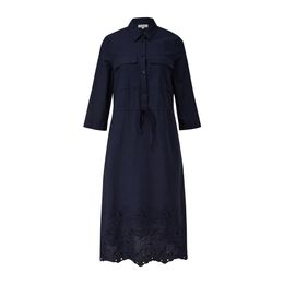 s.Oliver Blusenkleid Damen Größe 34 navy Winterkleid