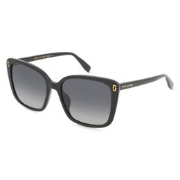 Marc Jacobs MJ 1127/G/S | Damen-Sonnenbrille | Fassung: Vollrand, Butterfly, Acetat, Schwarz | Glasfarbe: Grau