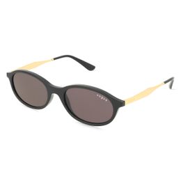 Vogue 0VO5625S | Damen-Sonnenbrille | Fassung: Vollrand, Oval, Kunststoff, Schwarz | Glasfarbe: Grau