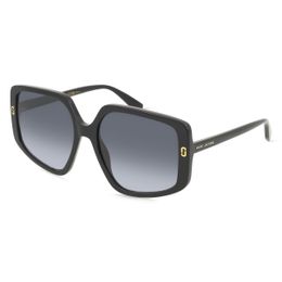 Marc Jacobs MJ 1128/S | Damen-Sonnenbrille | Fassung: Vollrand, Quadratisch, Acetat, Schwarz | Glasfarbe: Grau