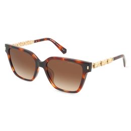 Michael Kors 0MK2263U PIEDMONT | Damen-Sonnenbrille | Fassung: Vollrand, Quadratisch, Kunststoff, Havanna Dunkel | Glasfarbe: Grau Verlaufend