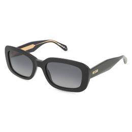 Love Moschino MOS199/S | Damen-Sonnenbrille | Fassung: Vollrand, Eckig, Acetat, Schwarz | Glasfarbe: Grau