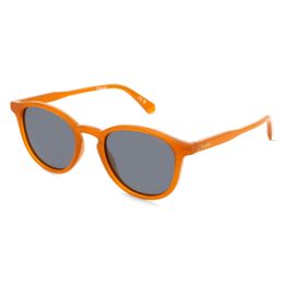 Polaroid PLD 4191/S | Herren-Sonnenbrille | Fassung: Vollrand, Panto, Kunststoff, Ocker | Glasfarbe: Blau