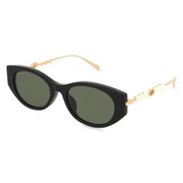 Gucci GG1970SA | Damen-Sonnenbrille | Fassung: Vollrand, Cat Eye, Acetat, Schwarz | Glasfarbe: Grau