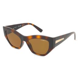 Vogue 0VO5607S | Damen-Sonnenbrille | Fassung: Vollrand, Quadratisch, Kunststoff, Havanna Dunkel | Glasfarbe: Braun