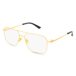 Bottega Veneta BV1384O Brille Herren | Fassung: Vollrand, Pilot, Gold
