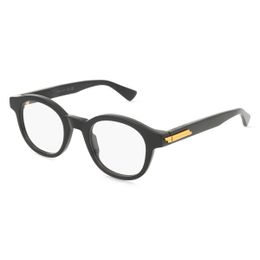 Bottega Veneta BV1413O Brille Herren | Fassung: Vollrand, Rund, Schwarz