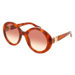 Chlo&eacute; Chlo&eacute; CH0332S | Damen-Sonnenbrille | Fassung: Vollrand, Rund, Acetat, Havanna | Glasfarbe: Braun