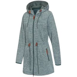 Lascana Damen Strickfleecejacke, petrol, Gr&ouml;&szlig;e 32/34
