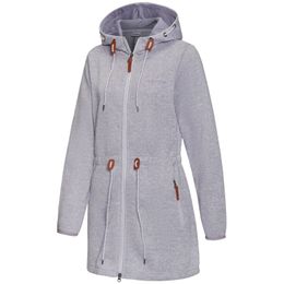 Lascana Damen Strickfleecejacke, lila, Gr&ouml;&szlig;e 32/34
