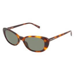 SAINT LAURENT SL 822 | Damen-Sonnenbrille | Fassung: Vollrand, Cat Eye, Acetat, Havanna | Glasfarbe: Grau