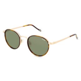 JOOP! JP7414 | Unisex-Sonnenbrille | Fassung: Vollrand, Rund, Metall, Braun | Glasfarbe: Gr&uuml;n
