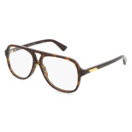 Bottega Veneta BV1417O Brille Unisex | Fassung: Vollrand, Pilot, Havanna