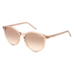 JOOP! JP7117 | Unisex-Sonnenbrille | Fassung: Vollrand, Rund, Acetat, Beige | Glasfarbe: Braun Verlaufend