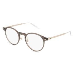 Montblanc MB0426O Brille Herren | Fassung: Vollrand, Rund, Grau