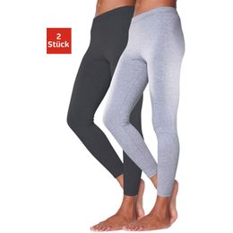 Vivance sheego Große Größen Leggings, hellgrau, schwarz, Größe 44/46 - Damen