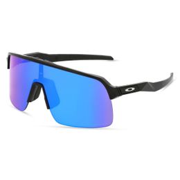 Oakley OO9463 SUTRO LITE | Herren-Sonnenbrille | Fassung: Halbrand, Monoscheibe, Kunststoff, Schwarz Matt | Glasfarbe: Blau