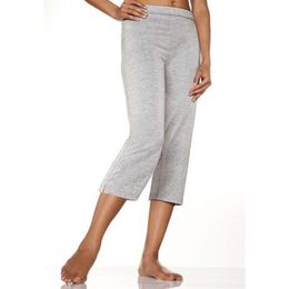 Vivance active Damen Caprihose, 1x schwarz, 1x grau meliert, Größe 32/34