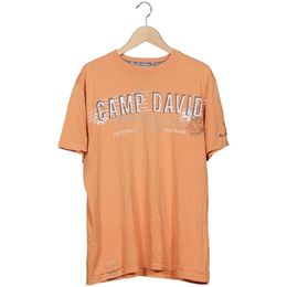CAMP DAVID T-Shirt Herren Gr&ouml;&szlig;e XL Second Hand orange
