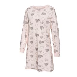 Vivance Dreams by Lascana Damen Nachthemd, rosa/grau, Gr&ouml;&szlig;e 32/34