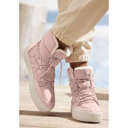 Lascana Damen Winterboots, rosé, Größe 39