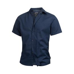 INDICODE Jeans Button Up Shirt 'Bravida' male Blue size M