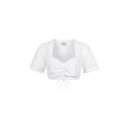 Trachtenhof N&uuml;bler Traditional Blouse 'Dirndlbluse kurzarm Katja' female White size XXL