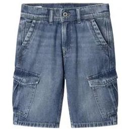 Pepe Jeans f&uuml;r Jungen. PB800825 Cargo-Shorts Entspannt blau (6a&ntilde;os= 104cm), L&auml;ssig, Baumwolle, Denim, Nachhaltig, Kinderbekleidung