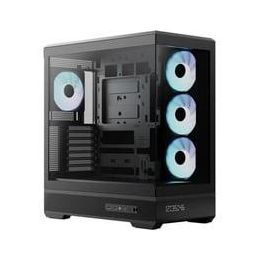 Aerocool P500B Digi-BK-v1 , Tower-Geh&auml;use schwarz, Tempered Glass x 2
