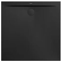 Kaldewei SUPERPLAN ZERO 1524-5, Duschwanne mit Wannentr&auml;ger extraflach, 90x90cm, 352447980676, Farbe: Schwarz Matt