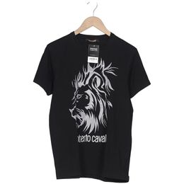 Roberto Cavalli T-Shirt Herren Größe XL Second Hand schwarz