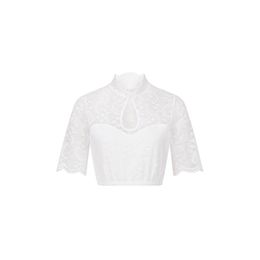 Trachtenhof Nübler Traditional Blouse 'Dirndlbluse kurzarm Ganit' female White size XXL