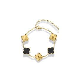 Cala Rose Bracelet 'DOUBLE ELEGANT CLOVER' female Gold size 15 - 19,5 cm