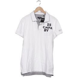 CAMP DAVID Poloshirt Herren Gr&ouml;&szlig;e XL Second Hand wei&szlig;