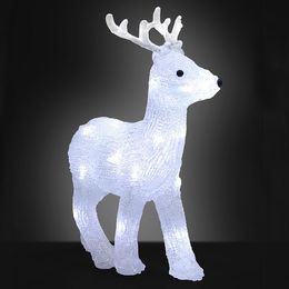 Deuba LED Acryl Figur Weihnachten Hirsch