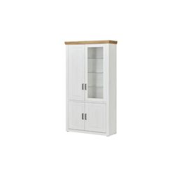maison bleue Kombi-Vitrine Xanten weiß Maße (cm): B: 118 H: 210 T: 40.0 » Möbel Kraft