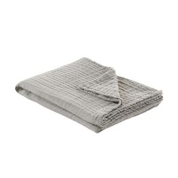 Plaid Cora grau 100% Baumwolle Maße (cm): B: 130 Accessoires > Decken > Plaids » Sofa DE