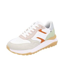 Rieker Sport Sneaker Damen Größe 43 mint / orange / rosé / weiß