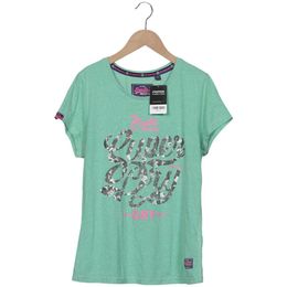 Superdry T-Shirt Damen Größe XXL Second Hand hellgrün