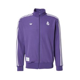 adidas originals Trainingsjacke 'Real Madrid' Herren Gr&ouml;&szlig;e M lila / wei&szlig;