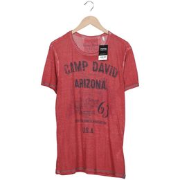 CAMP DAVID T-Shirt Herren Gr&ouml;&szlig;e L Second Hand rot