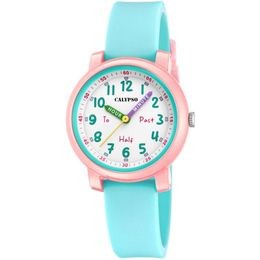 Calypso Watches Uhr M&auml;dchen Gr&ouml;&szlig;e One Size t&uuml;rkis / pink / wei&szlig;