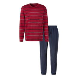 H.I.S. H.i.s Long Pajamas male Red size 44/46