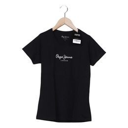 Pepe Jeans T-Shirt Damen Größe M Second Hand schwarz