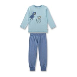 Sanetta Schlafanzug Jungen Gr&ouml;&szlig;e 128 blau / hellblau