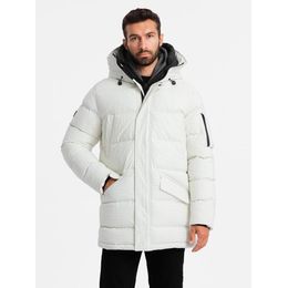 Ombre Winter Jacket 'OM-JALJ-0201' male White size XL