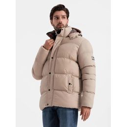 Ombre Jacke 'OM-JAHP-0205' Herren Größe S hellbeige